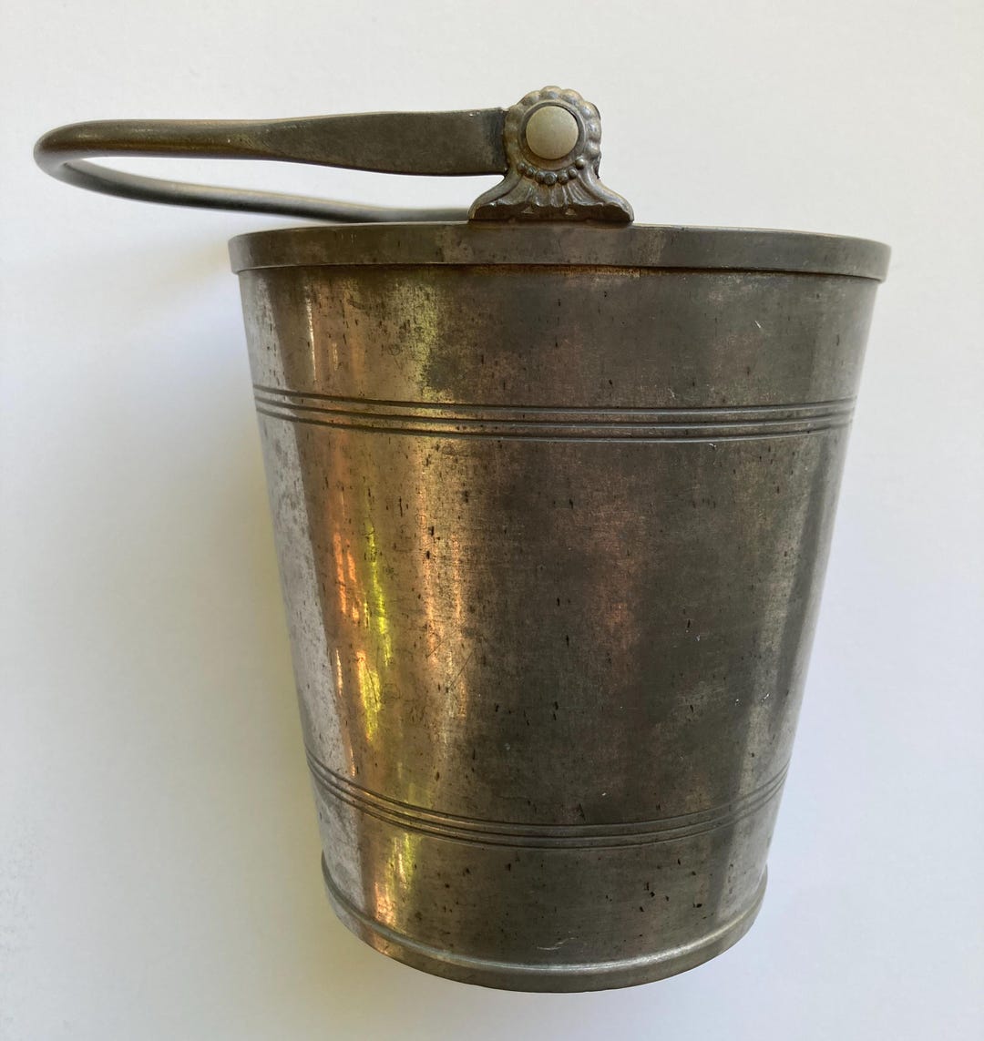 Vintage Continental Pewter Ice Bucket Barware Classic - Etsy