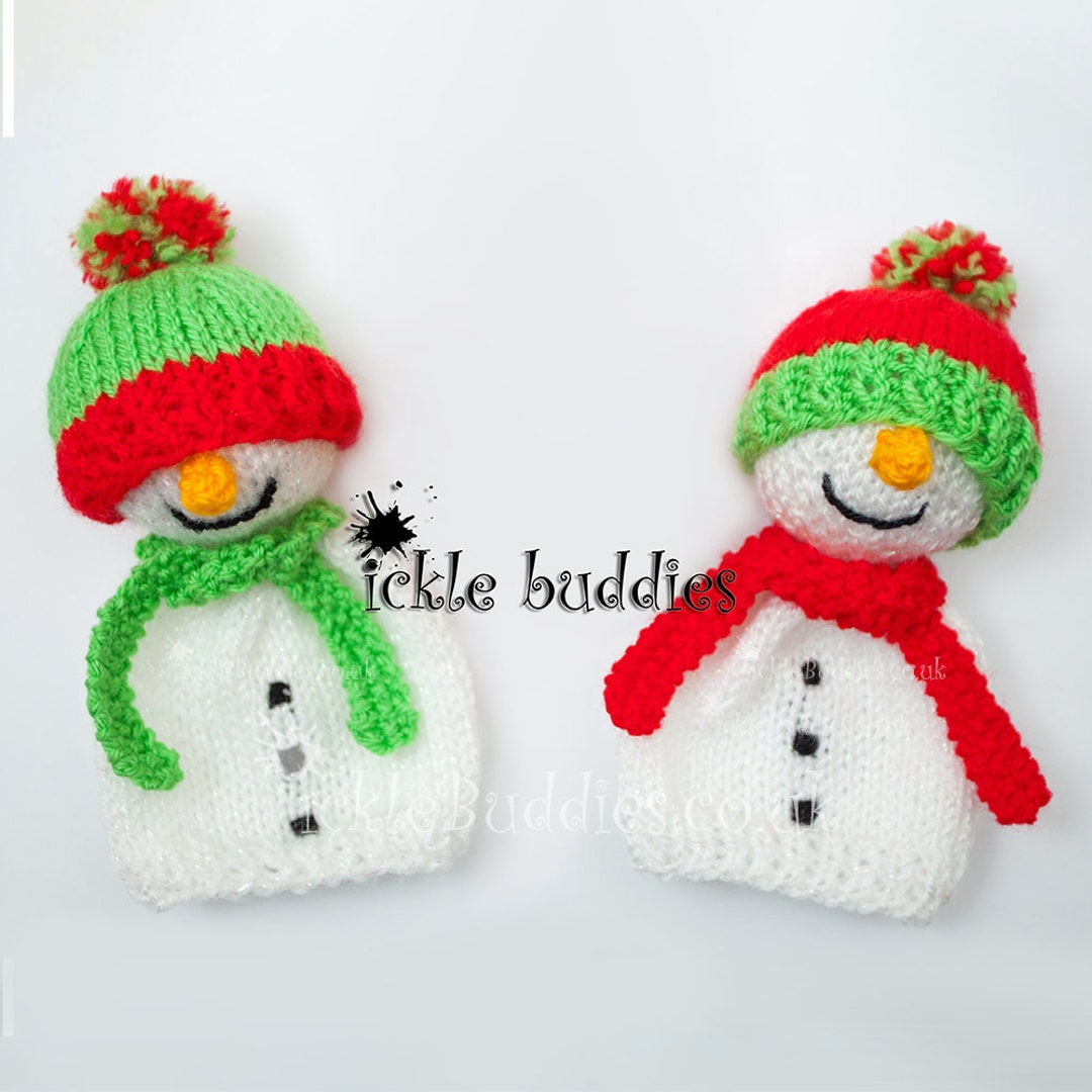 Snowman KNITTING PATTERN - Chocolate Orange Cover - Etsy