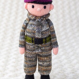 Pdf Digital Download - Doll - Soldier KNITTING Pattern - Intermediate ...