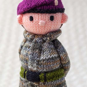 Pdf Digital Download - Doll - Soldier KNITTING Pattern - Intermediate ...