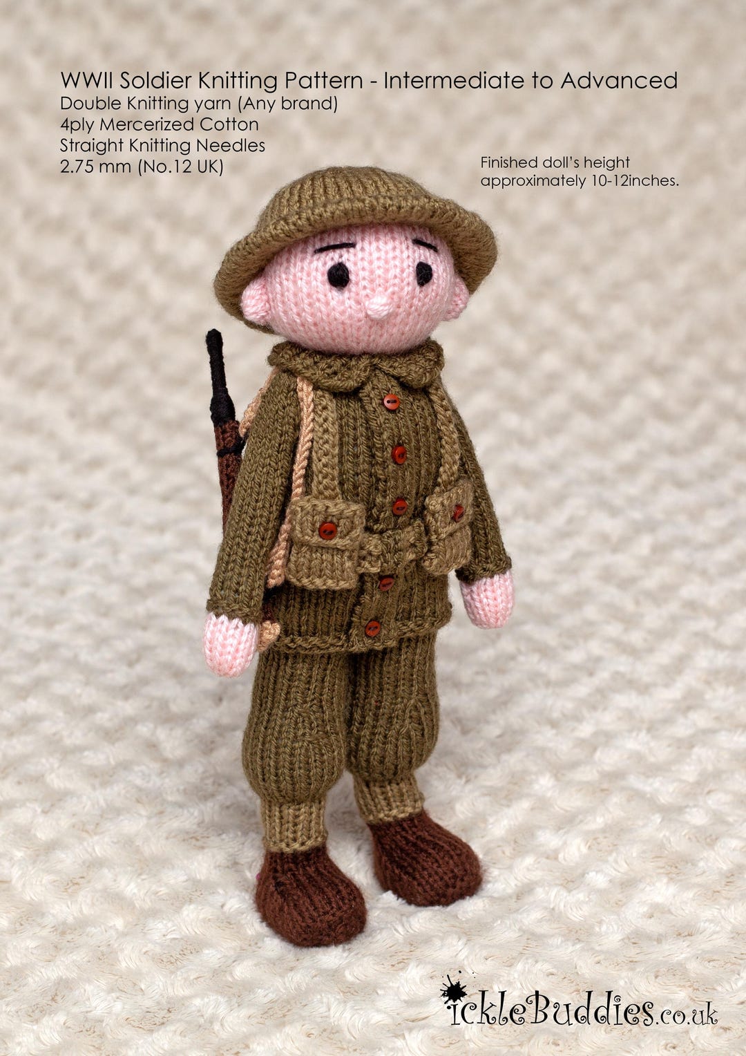 PDF Download - WWII British Soldier Knitting Pattern – Military Doll ...