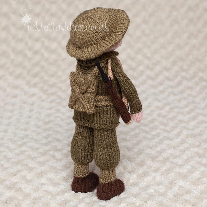 PDF Download - WWII British Soldier Knitting Pattern – Military Doll ...