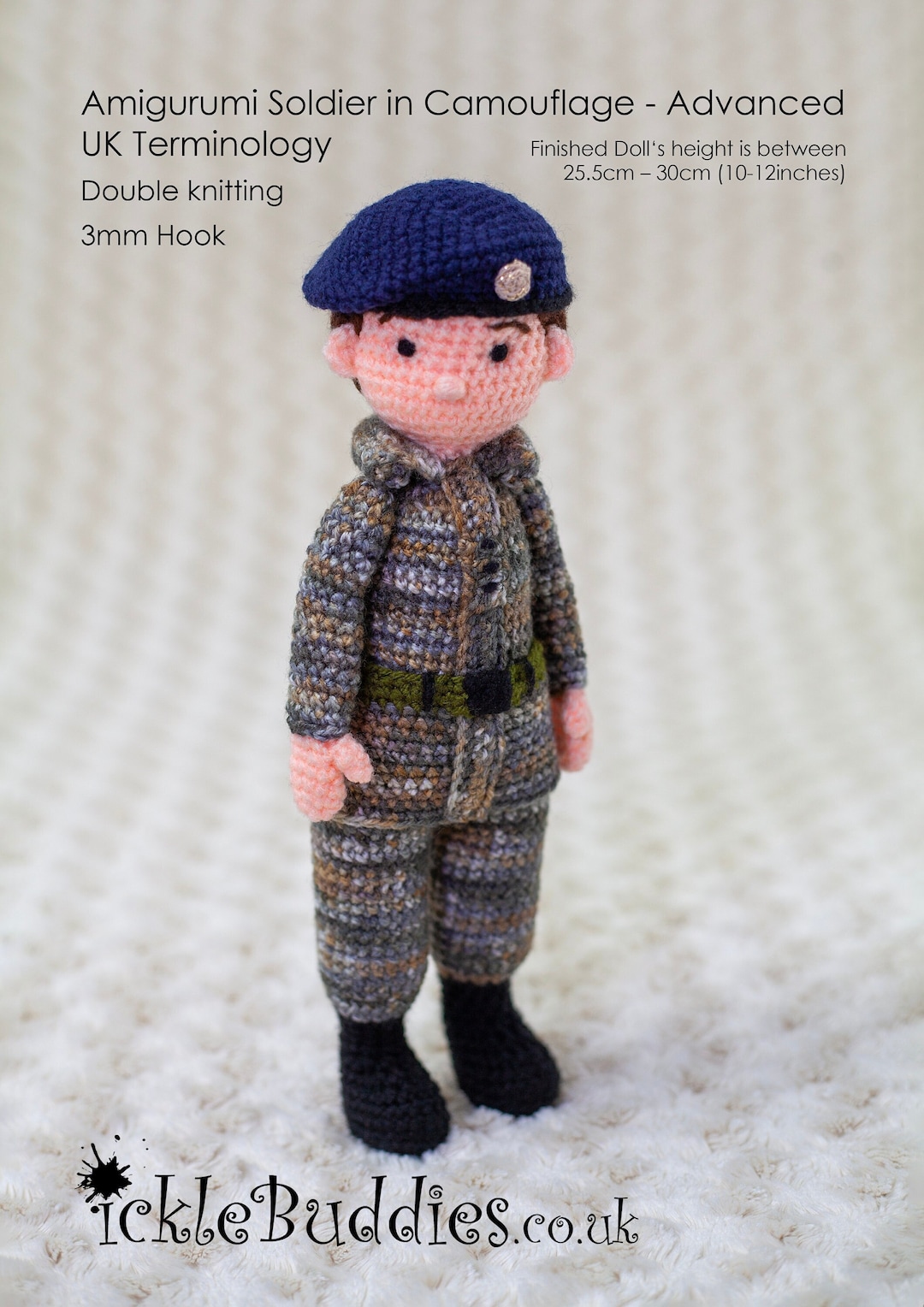 Pdf Digital Download - Doll - Soldier in Camouflage CROCHET Pattern ...