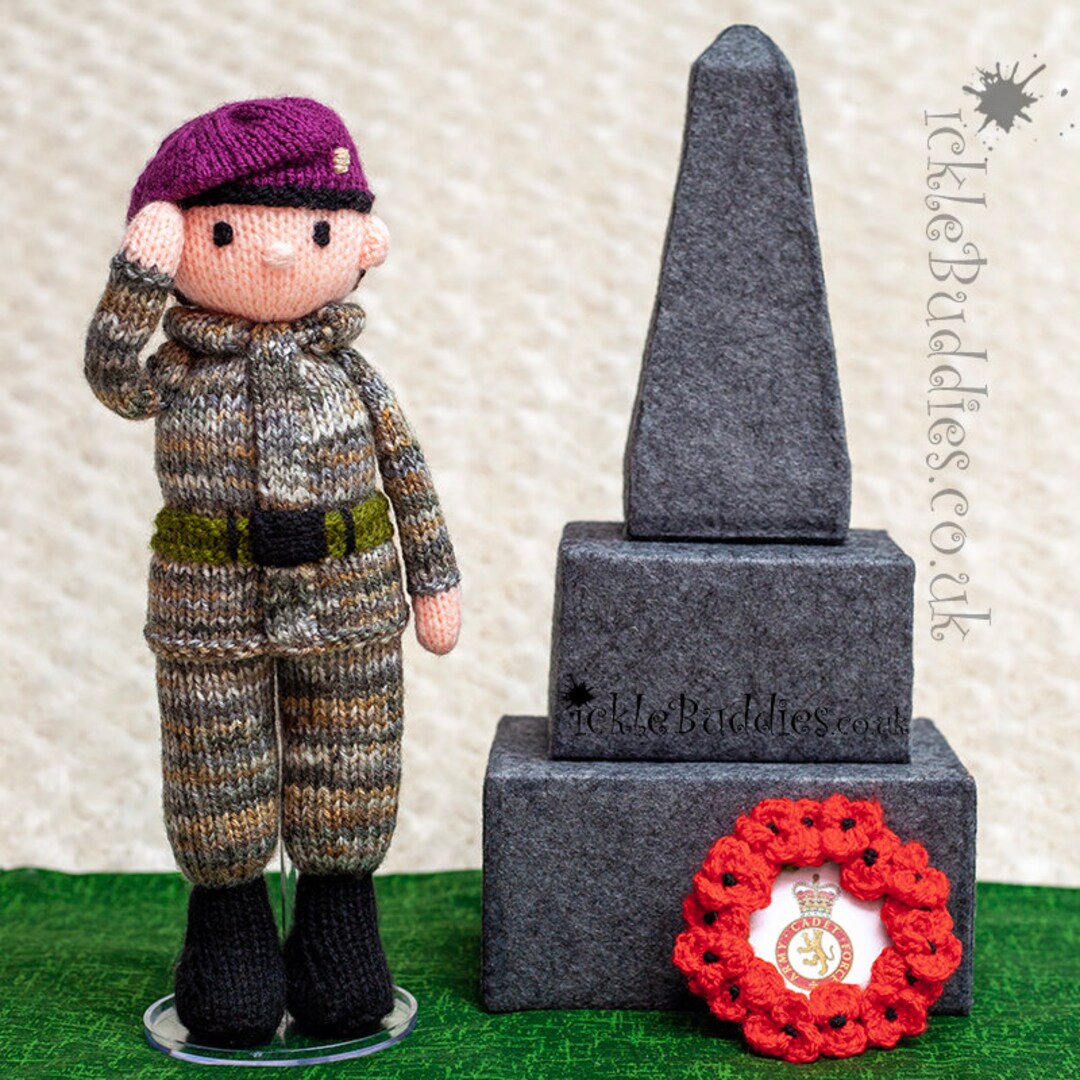 Pdf Digital Download - Doll - Soldier KNITTING Pattern - Intermediate ...