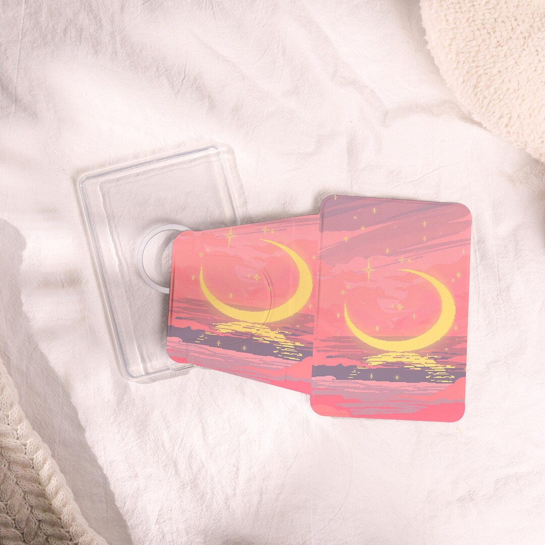 Pink Pixel Moon Sky 360 Degree Rotating Kindle Case, Detachable Kindle ...