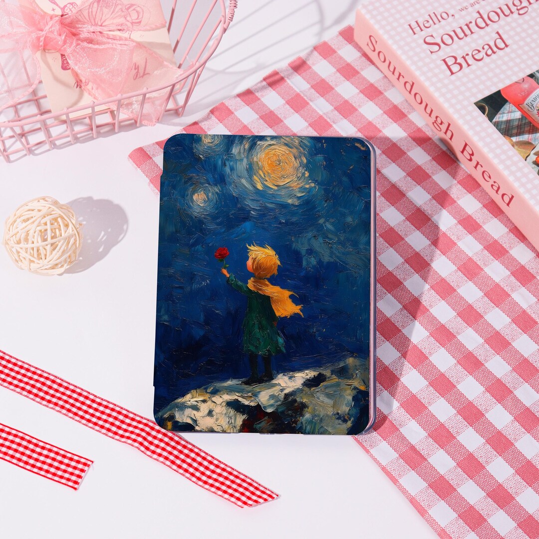 Literary Art Oil Painting 2025 Kindle Paperwhite Kindle Case,starry ...