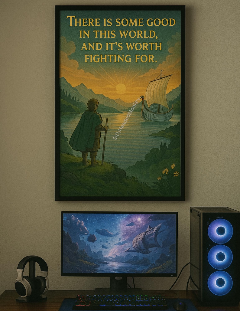 Lord of the Rings Print | Samwise Gamgee Quote, Fantasy Art (PDF) - Etsy