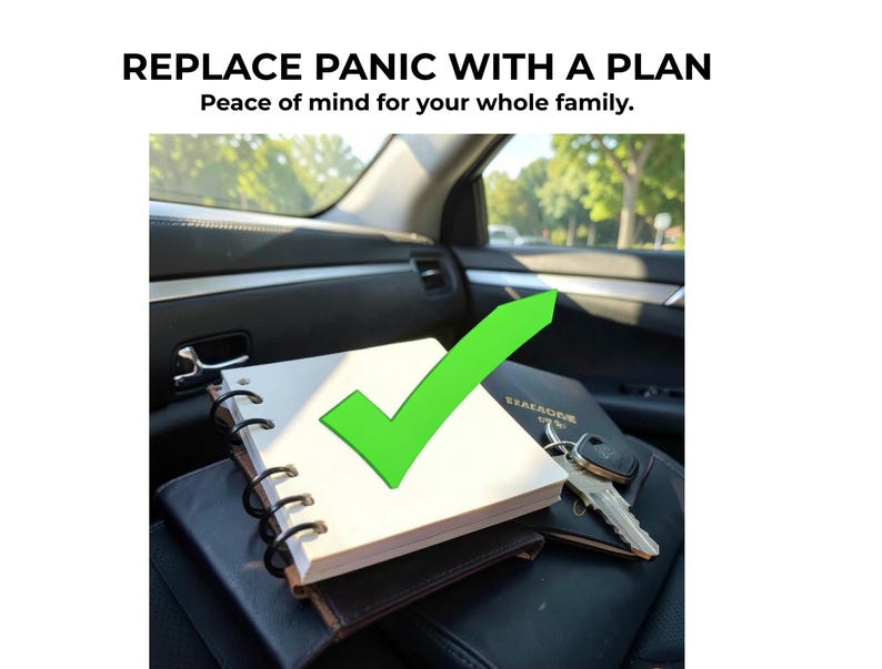 Emergency Binder Printable PDF, Family Safety Plan, Medical History ...