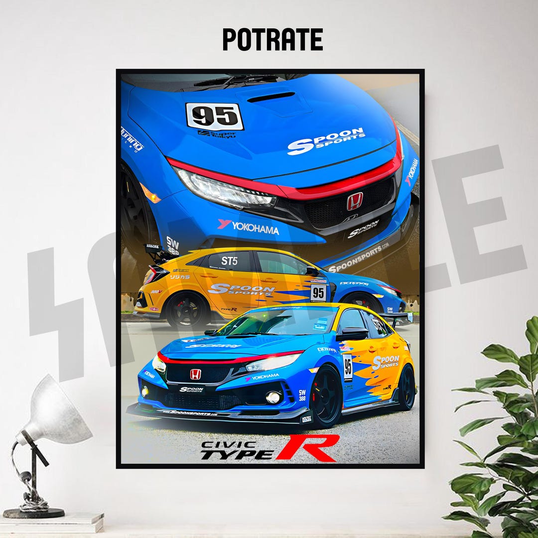 Honda Civic Spoon FK8 Type R Poster - Etsy