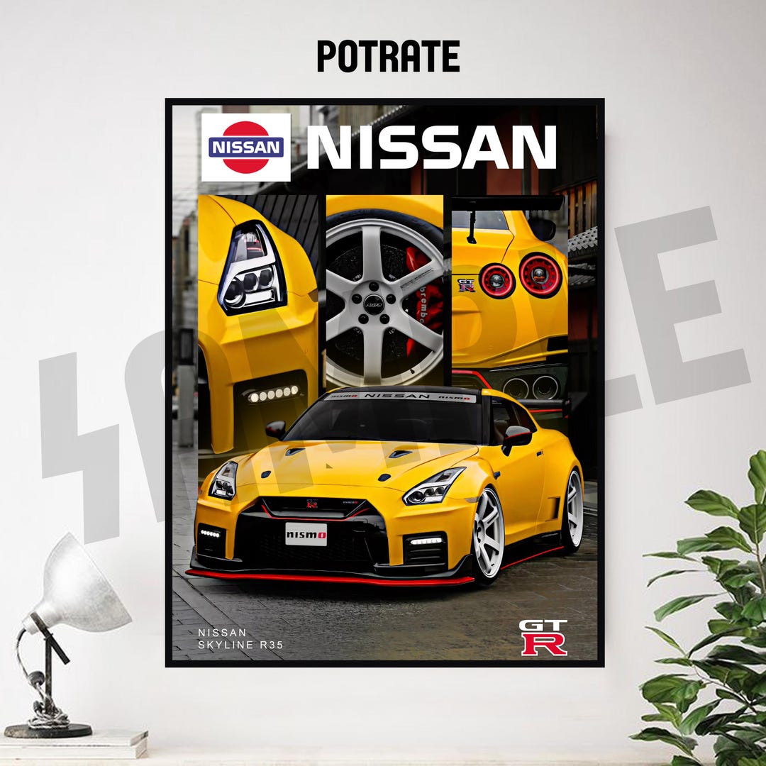 Nissan GTR R35 Poster - Etsy