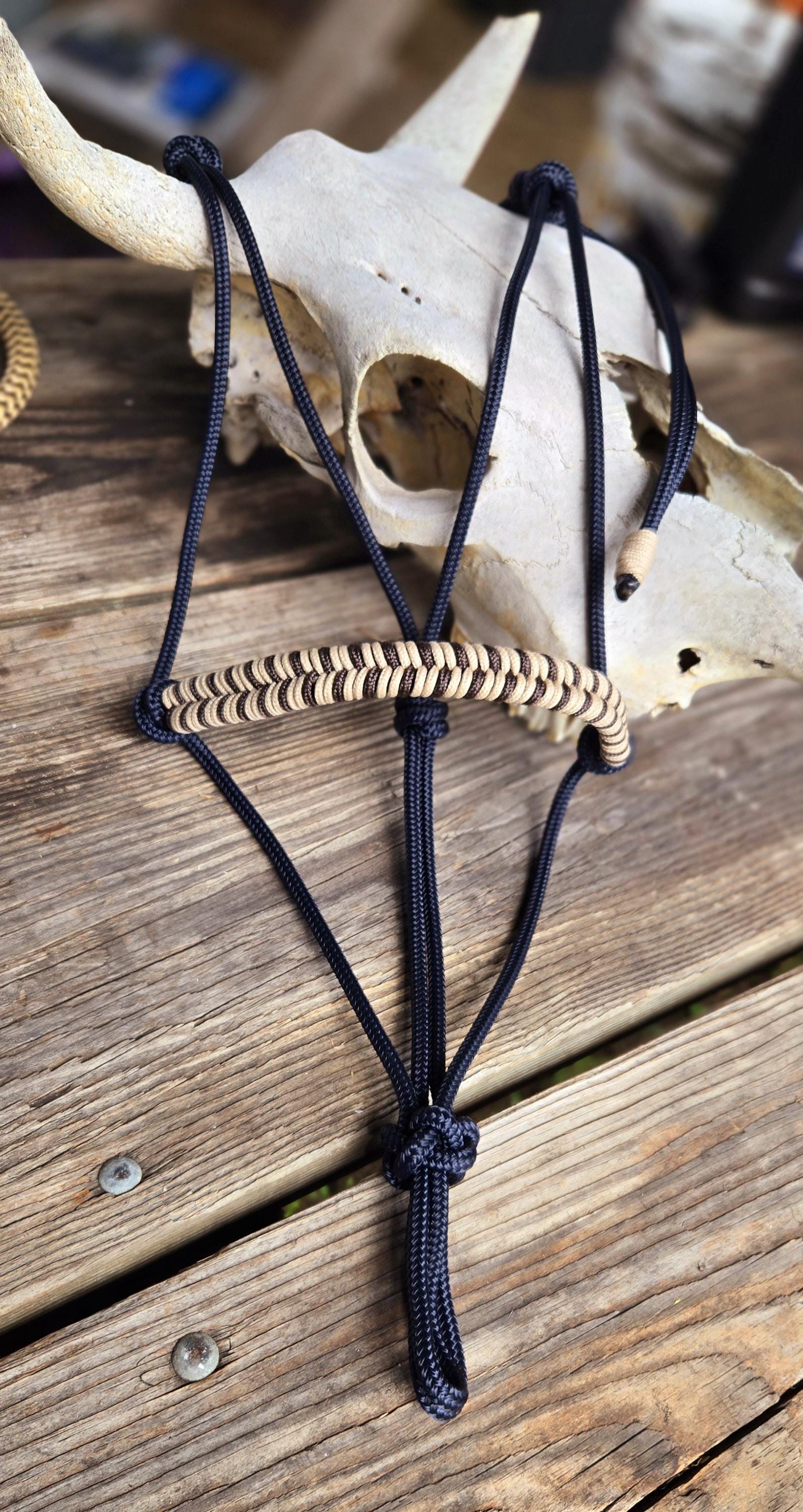 Custom Horse Halter With Braided Noseband, Yacht Rope Horse Halter ...