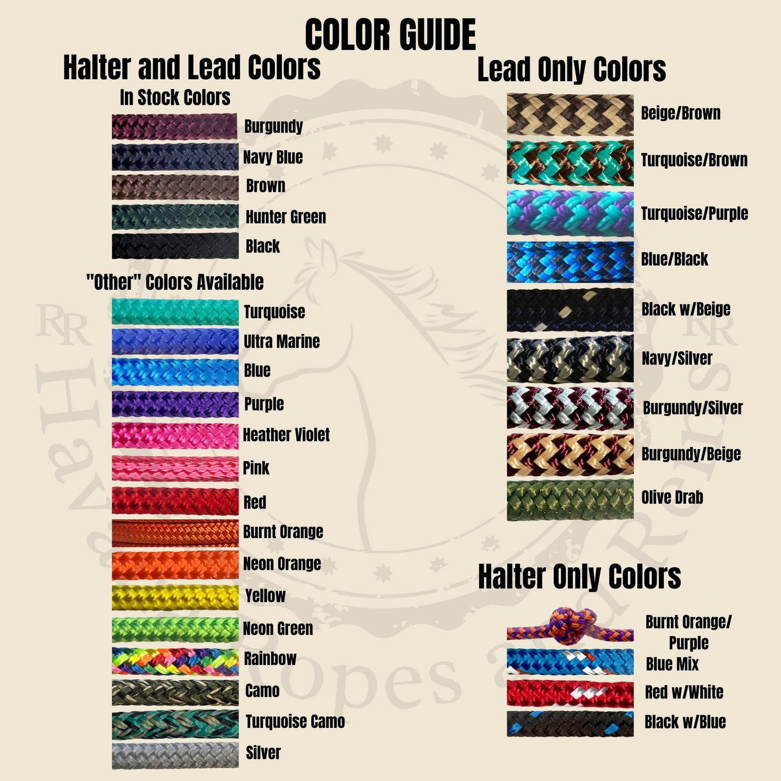 Custom Horse Halter With Braided Noseband, Yacht Rope Horse Halter ...