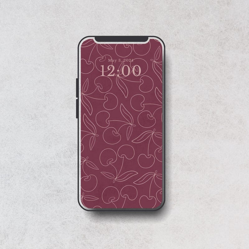 Cherry Wallpaper - Etsy