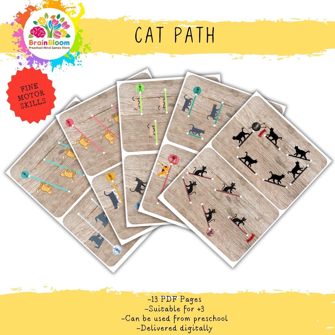 Educational Game - Fun Lace Threading Activity for Fine Motor Skills ...