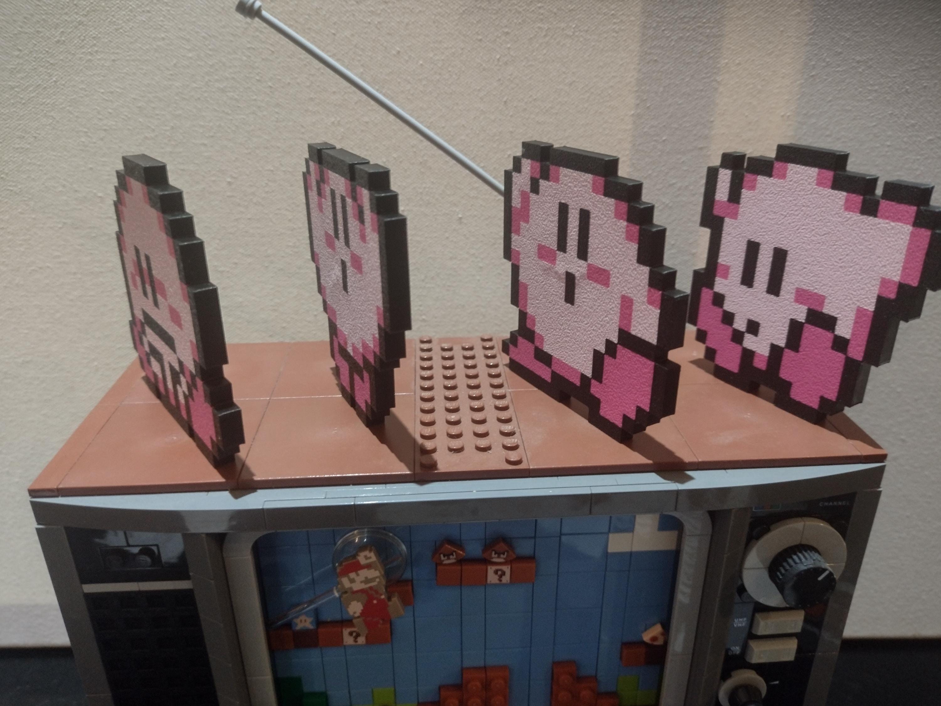 Kirby's Adventure NES Inspired Sprites - Shelf or Desk Buddy, Game Room ...