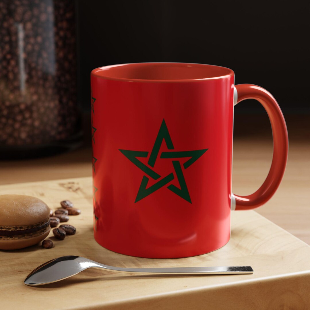 Morocco Mug Flag Design , Coffee Cup, Tea Mug, Moroccan Mug - Etsy