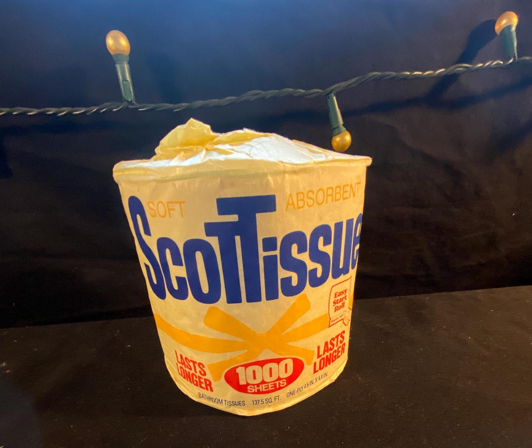 Vintage 1978 Scot Tissue Yellow Toilet Paper Unopened New in Package ...