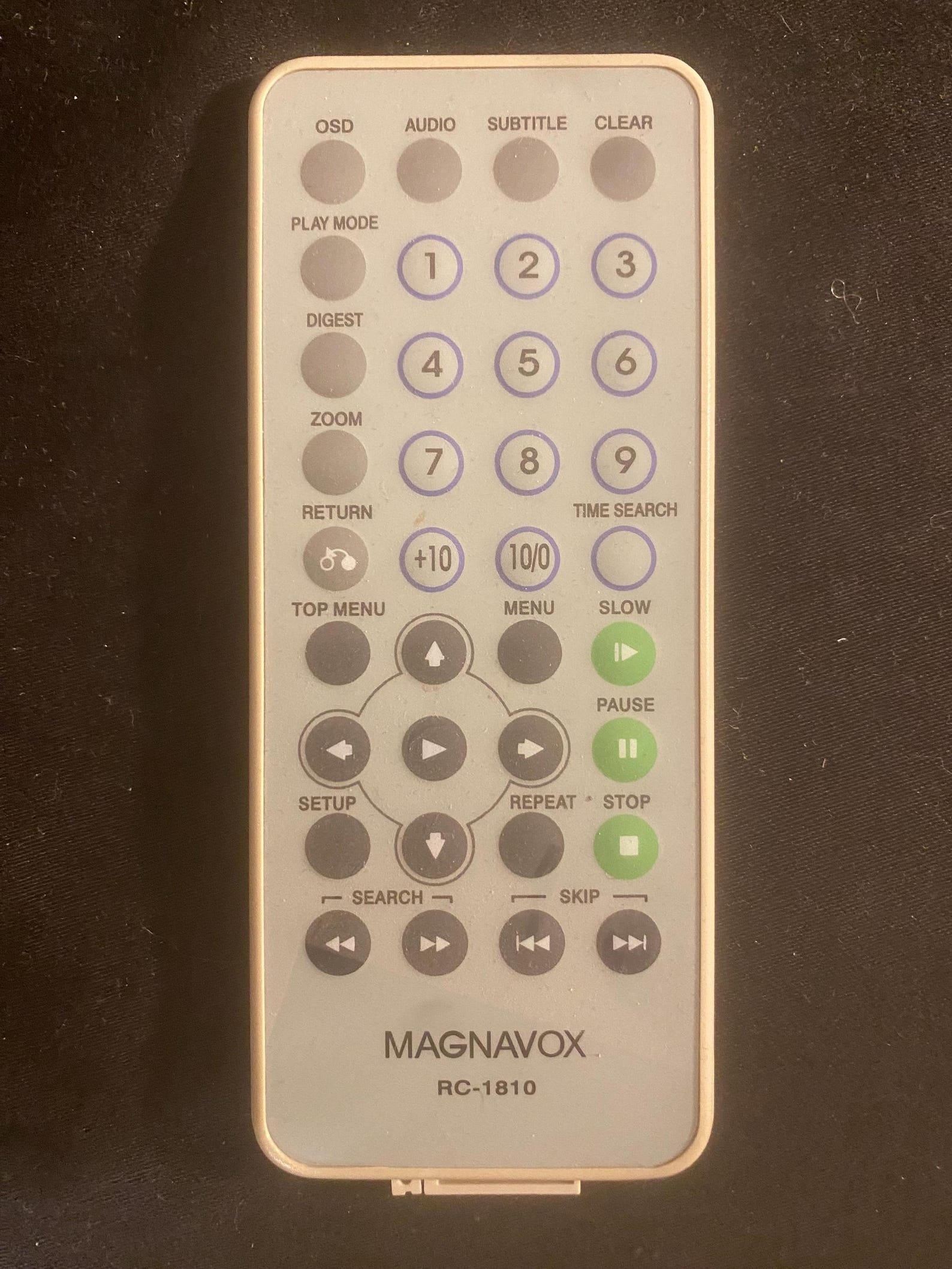 Magnavox RC-1810 DVD Player Remote Control (early 2000s) - Etsy