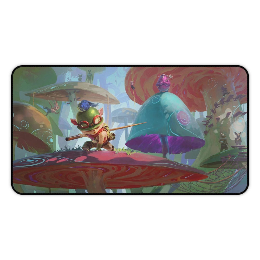 LEAGUE of LEGENDS | Gaming Desk Mat | TEEMO | 2 Sizes - 32"x 16" / 22"x ...