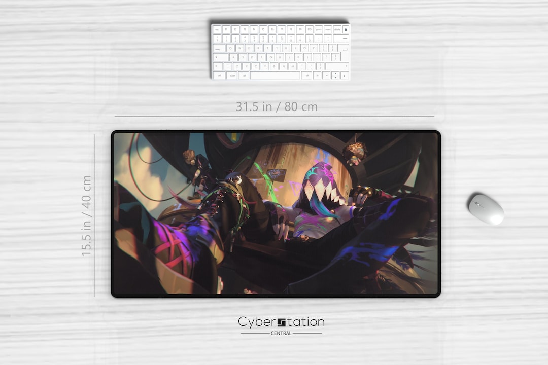 ARCANE Gaming Desk Mat JINX 31.5 X 15.5 in / 80 X 40 Cm Come Play - Etsy