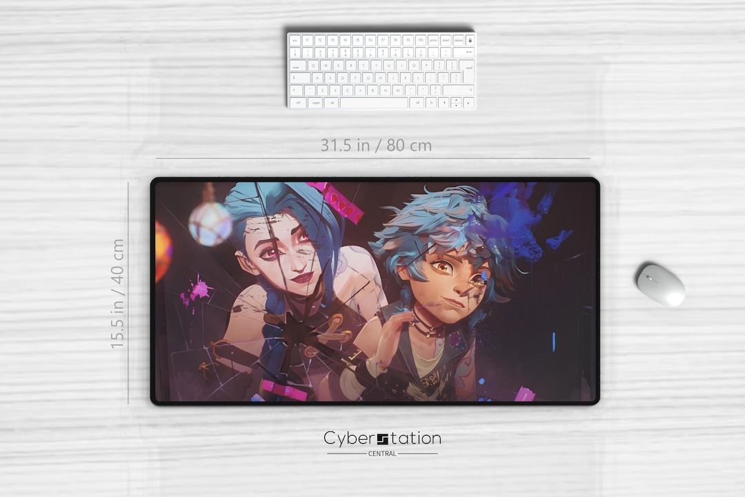 ARCANE - Gaming Desk Mat | JINX ISHA | 31.5 X 15.5 in / 80 X 40 Cm ...