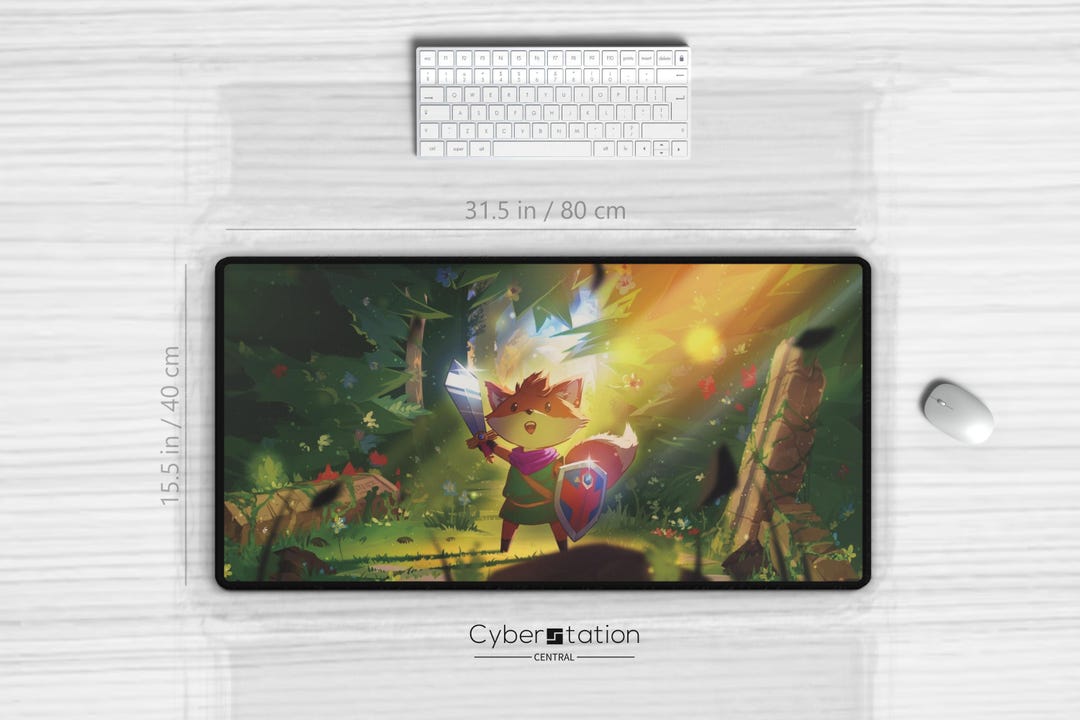 TUNIC | Video Game | RUIN SEEKER - Foks - Gaming Desk Mat | Gift Idea ...