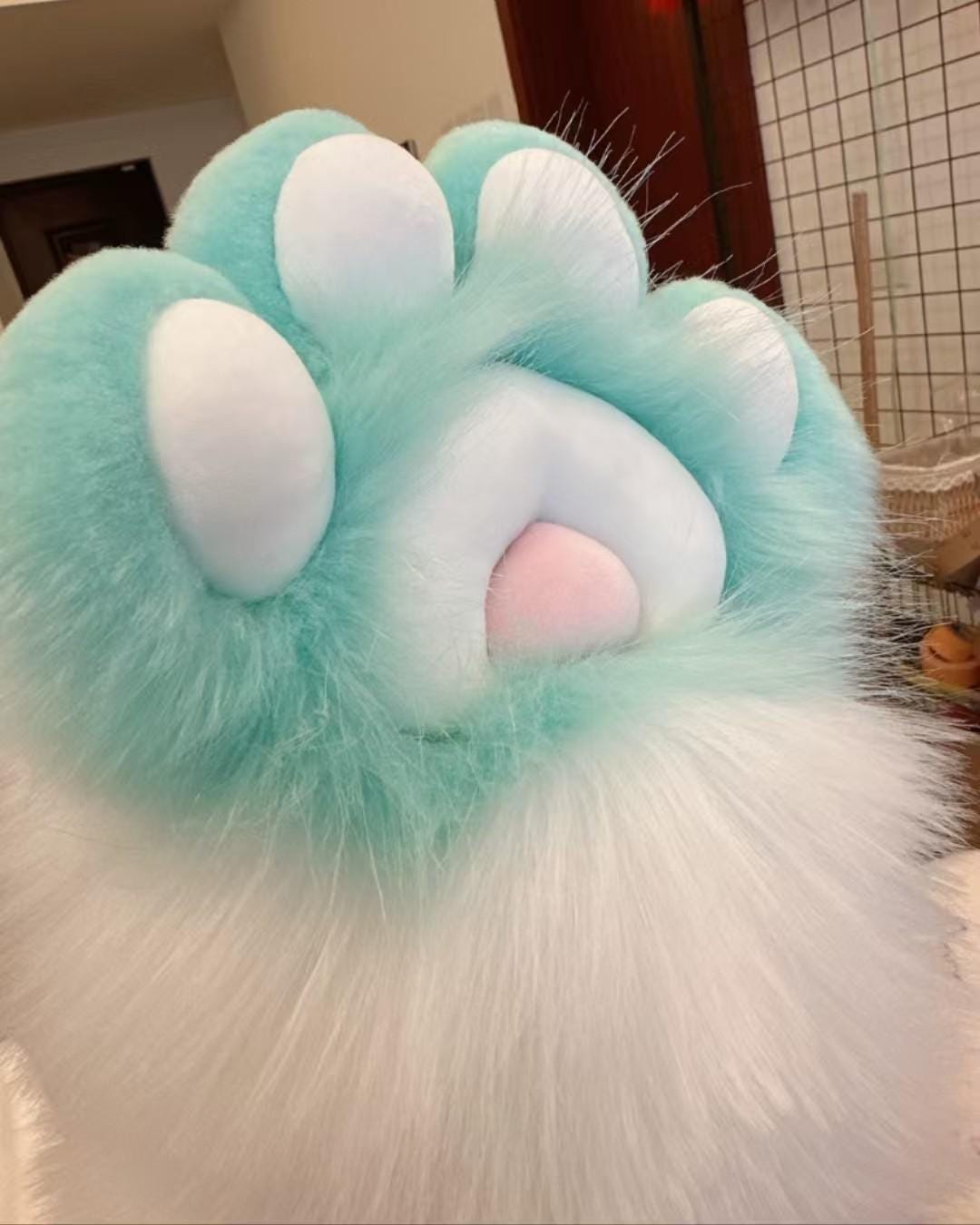 Wings Heart Furry Paws, Handmade Fursuit Hand Paws, 4 Fingers Fursuit ...