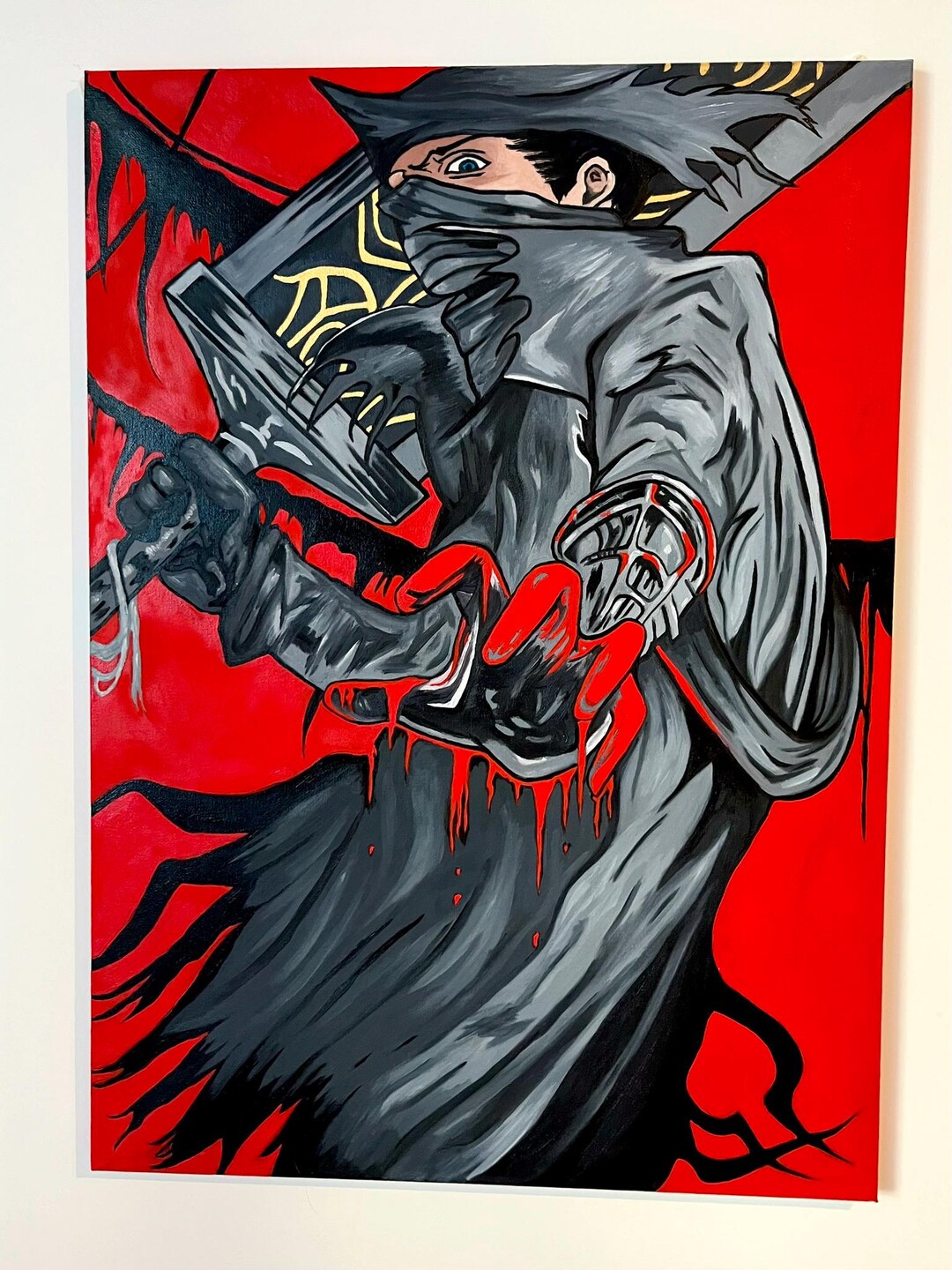 Bloodborne, Oil Painting, Video Games, Gamer Gift, Games, Size 50/70 - Etsy