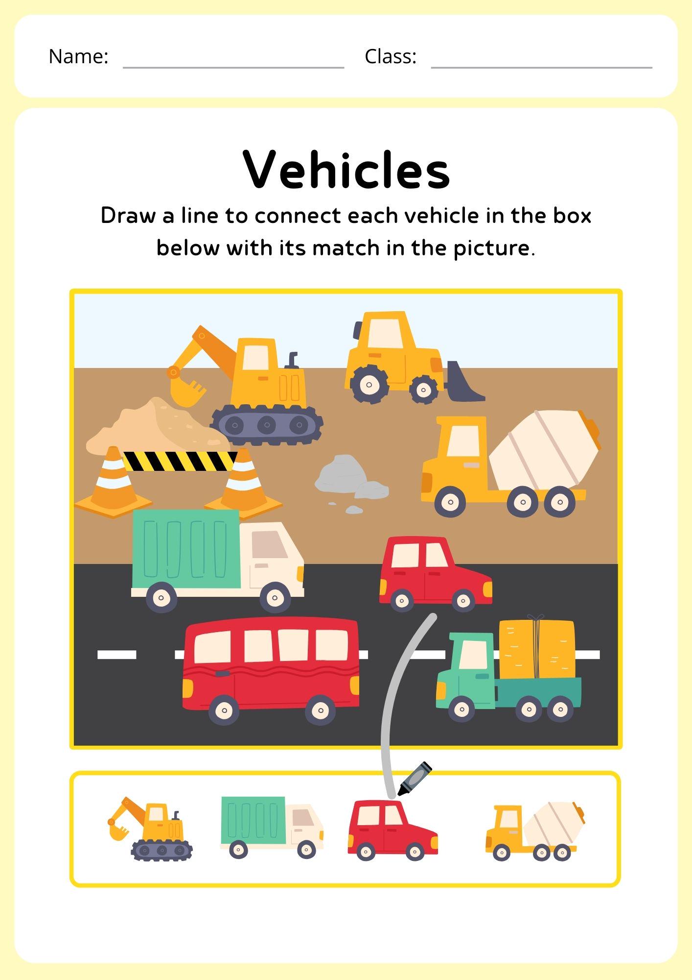 Construction Activity Pack - Etsy