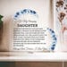 To My Amazing Daughter Acrylic Heart Plaque: Daughter Gift - Etsy