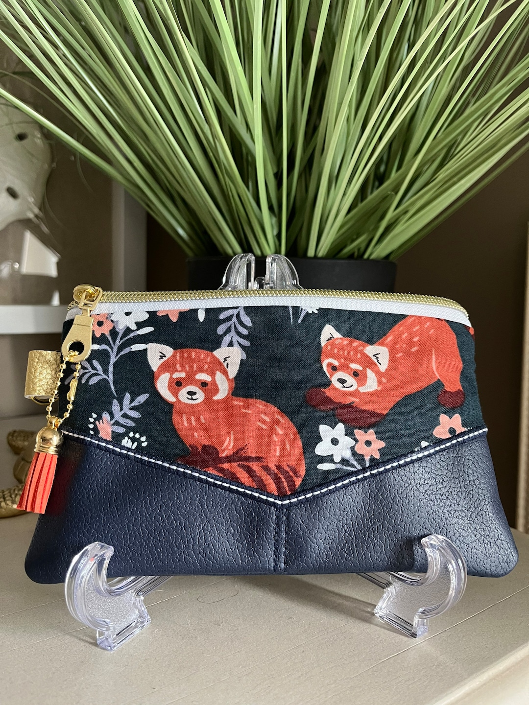 Red Pandas Zipper Bag Pouch Mini Purse - Etsy