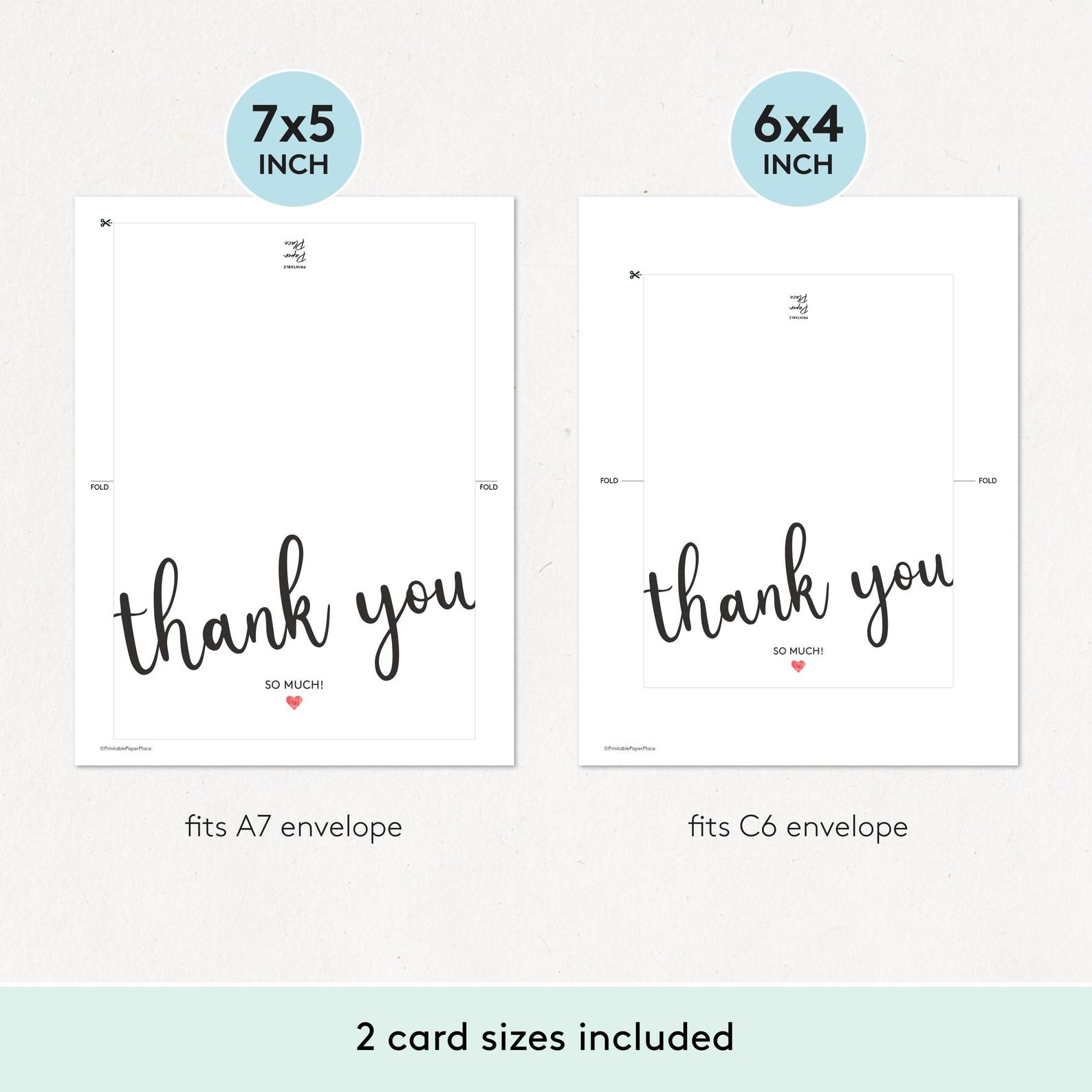 Printable Thank You Card, Digital Thank You Card, Instant Download ...