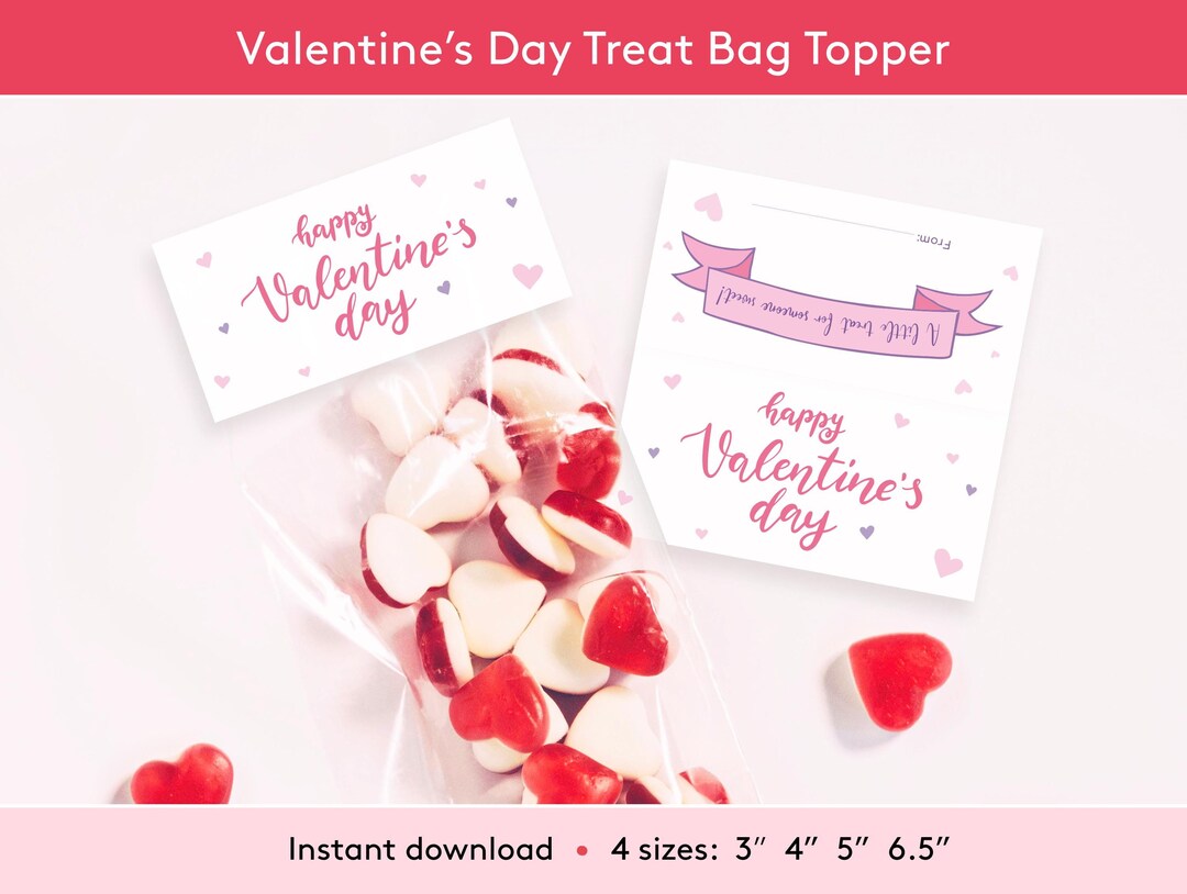 Valentines Day Candy Topper Valentines Candy Tags Valentines Day ...