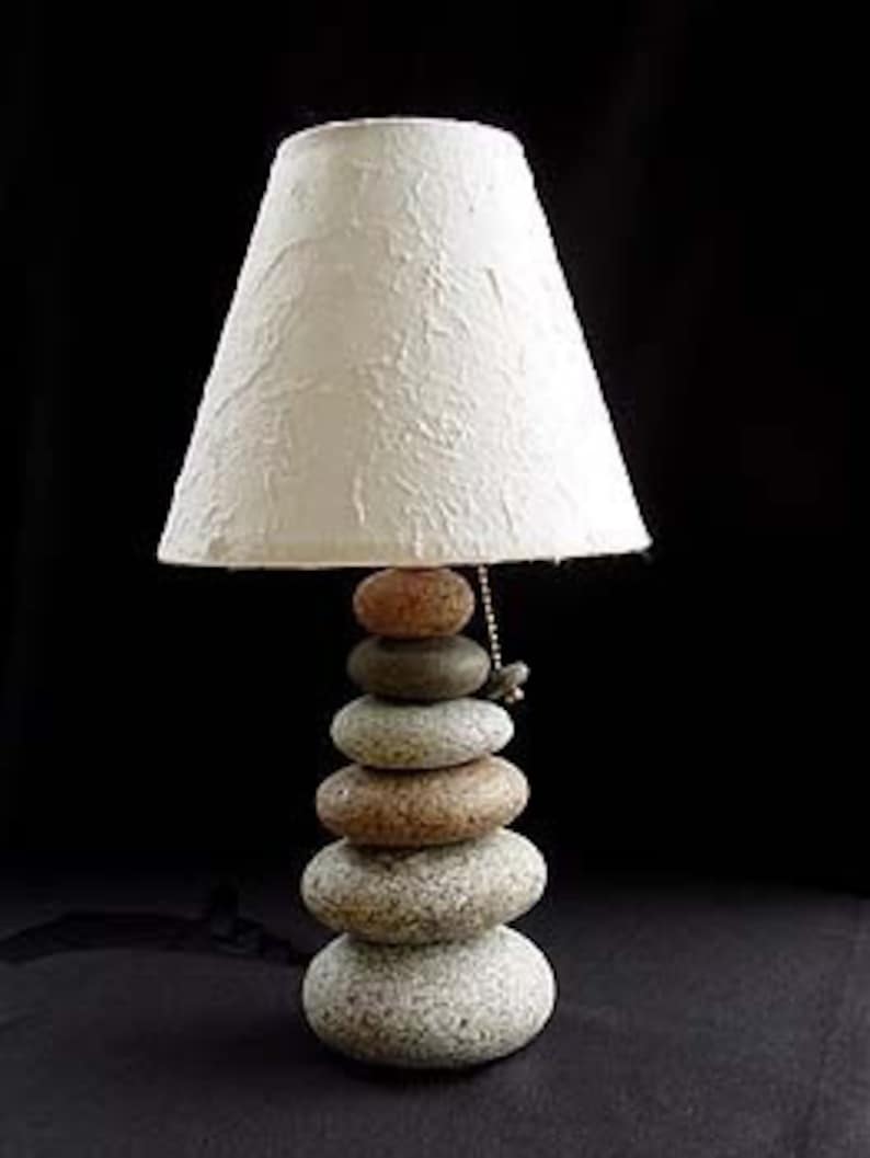 Maine Cairn Rock Lamp - Etsy