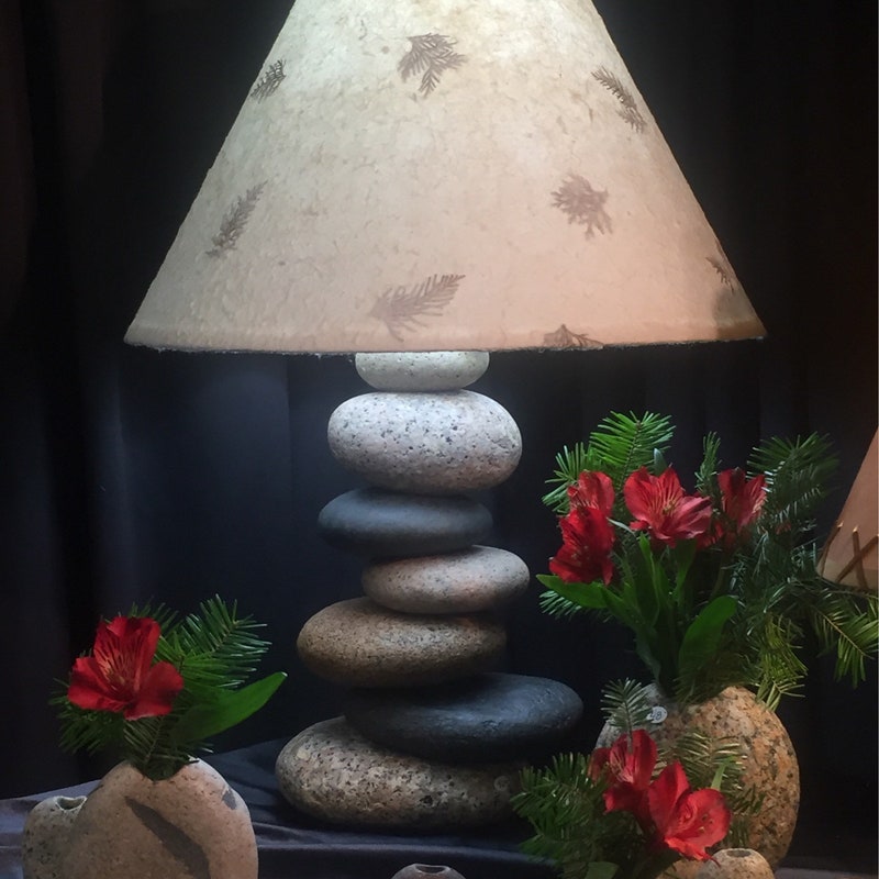 Stone Lamp - Etsy