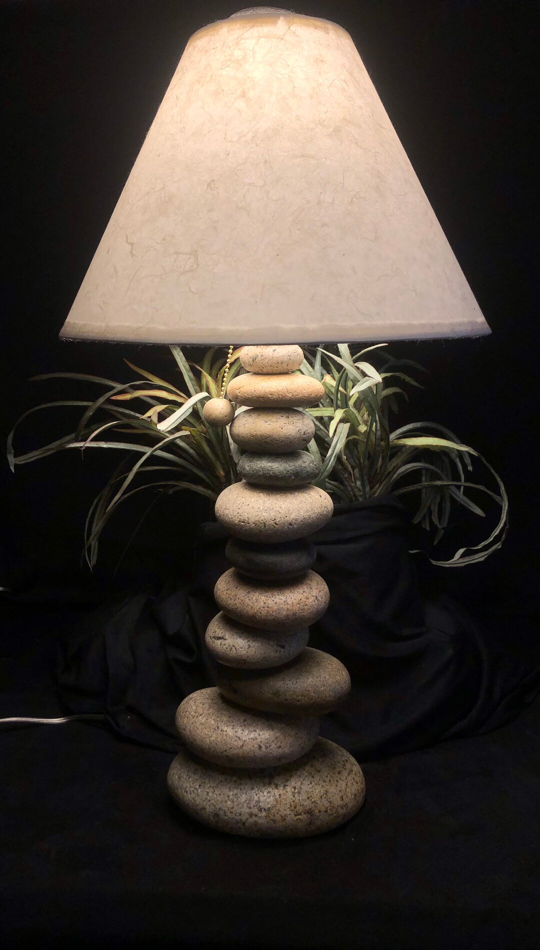 Tall Balance Rock Lamp - Etsy