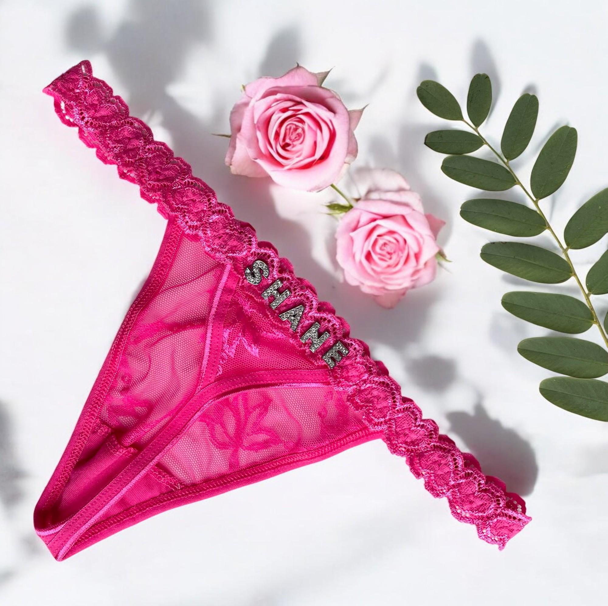 Custom Name Thong, Custom Panties, Name Thong, Thong With Name Panties ...
