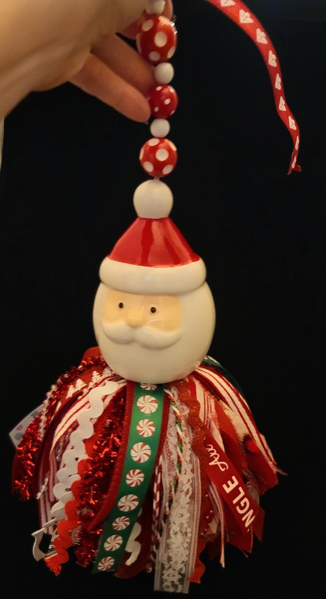 Upcycled Christmas Salt Shaker Tassel Santa Claus - Etsy