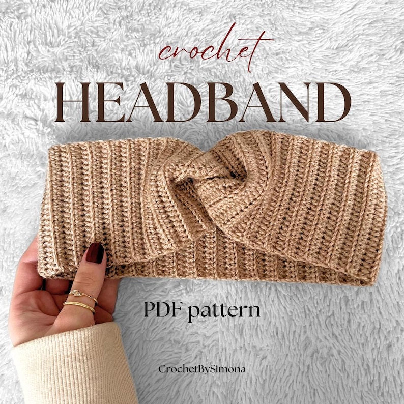 Simple & Cute Crochet Headband PDF Pattern - Etsy