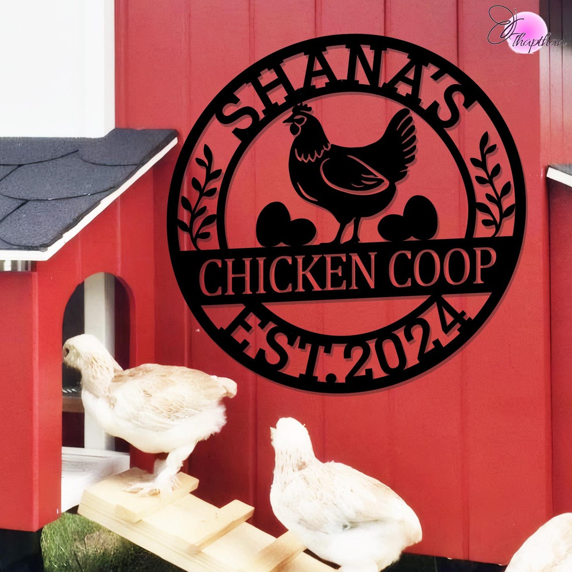 Personalized Metal Chicken Coop Sign,chicken Coop Sign Decor,hen House ...