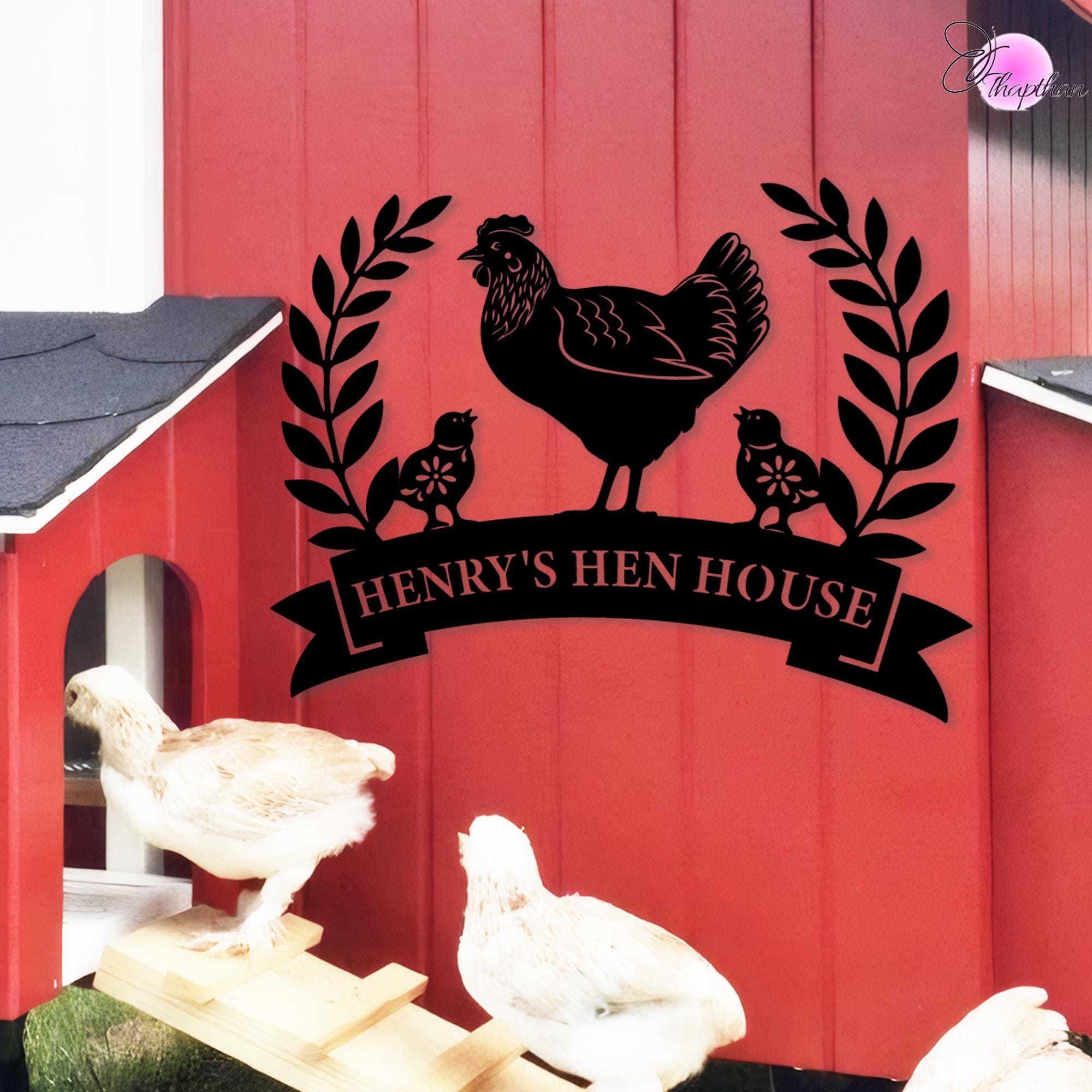 Personalized Metal Chicken Coop Sign,chicken Coop Sign Decor,hen House ...