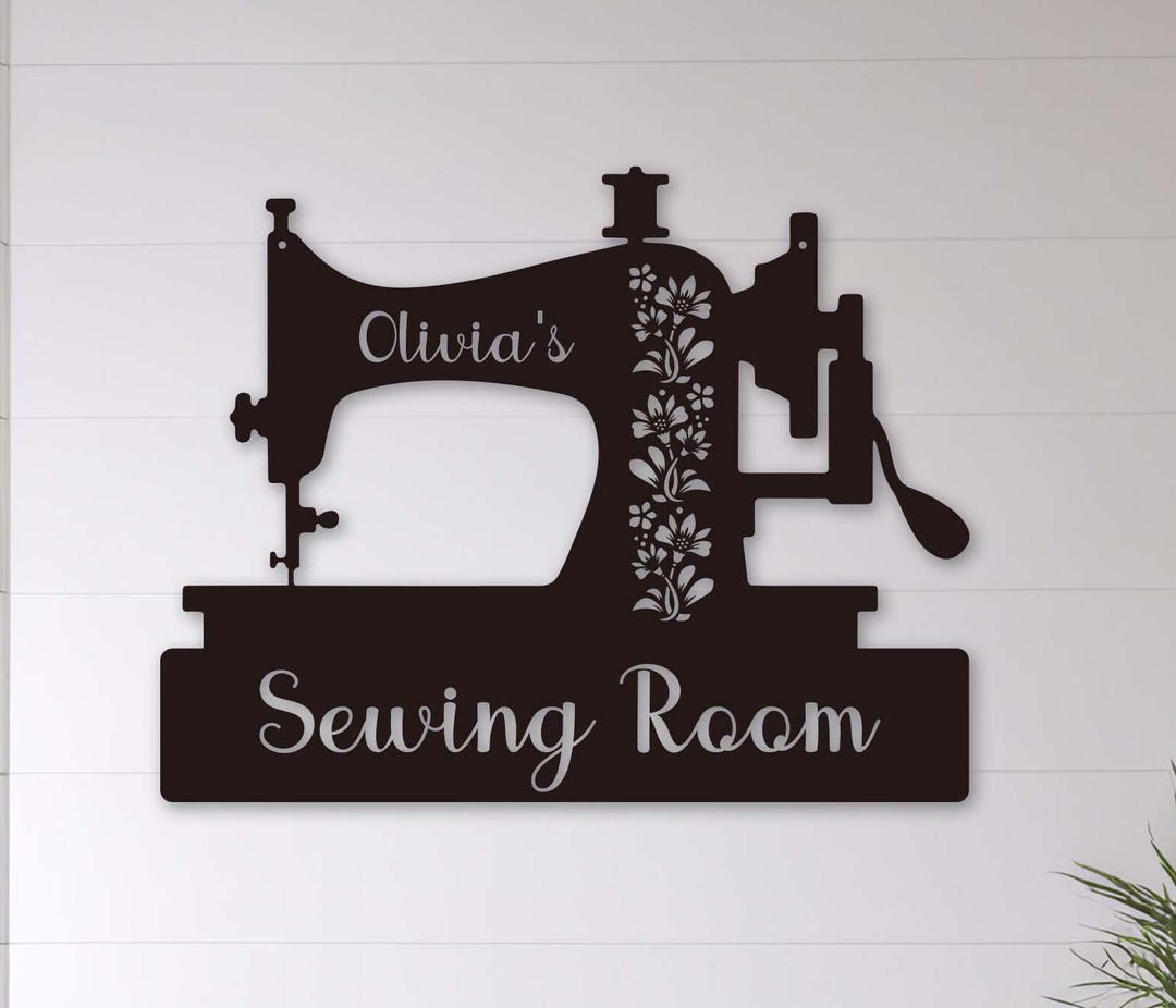Personalized Metal Sewing Sign,custom Name Sewing Room Sign,sewing ...