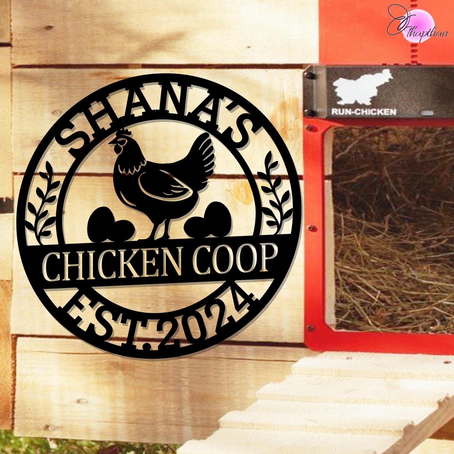 Personalized Metal Chicken Coop Sign,chicken Coop Sign Decor,hen House ...