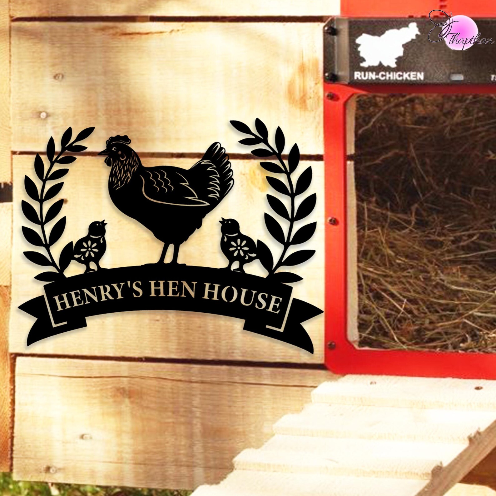 Personalized Metal Chicken Coop Sign,chicken Coop Sign Decor,hen House ...