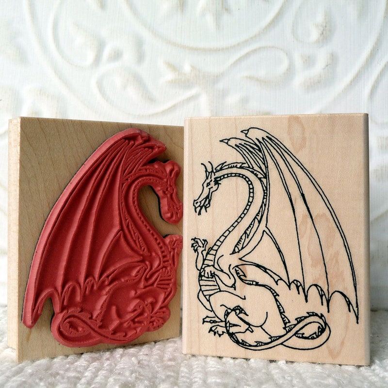 Dragon Stamp - Etsy