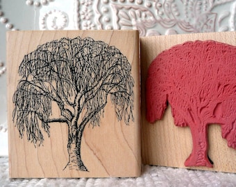 Spooky Tree Rubber Stamp From Oldislandstamps | Etsy