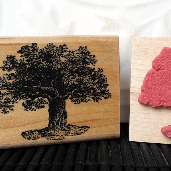 Tree Rubber Stamp - Etsy