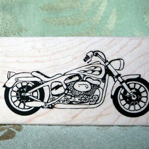 Twin V Motorcycle Rubber Stamp From Oldislandstamps - Etsy