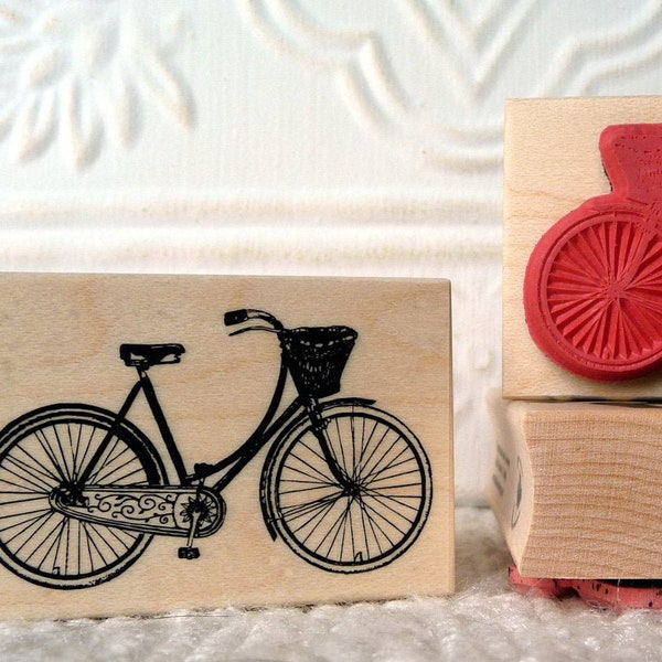 Bicycle Stamp - Etsy