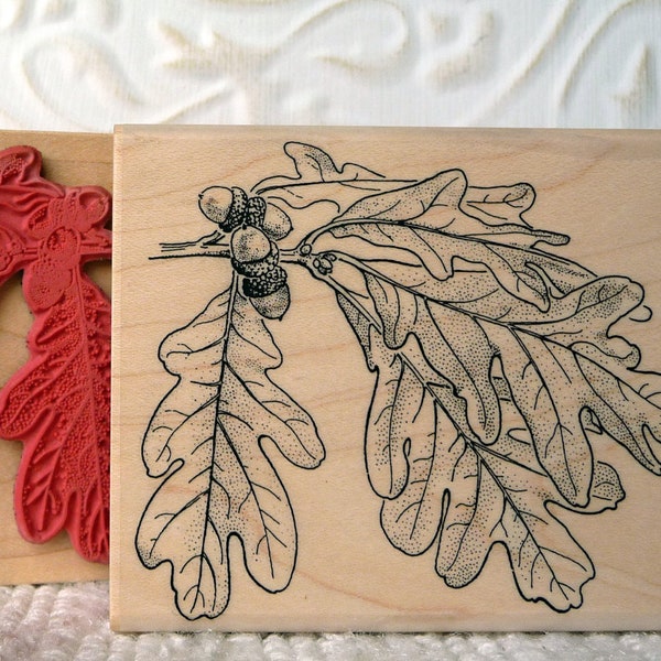 Leaf Rubber Stamp - Etsy